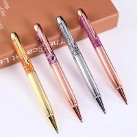 China Office Luxury Blue Ball Pens with Printed Logo Refill and Red Ink 2021 for sale