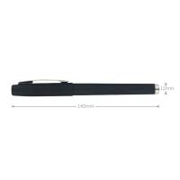 China Corporate Advertising Black Metal Gel Ink Pen with Custom Logo and 240M Writing Length for sale