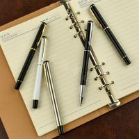 China Novelty Ballpoint Pen Black Metal Signature Pen for Spot Supplies Laser Engraving Logo Free Advertising for sale