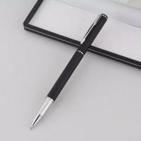 China Novelty Ballpoint Pen Black Metal Signature Pen for Spot Supplies Laser Engraving Logo Free Advertising for sale