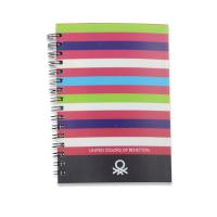 China Budget-Friendly A5 Spiral Notebook with Custom Cartoon Print and Spiral Binding for sale