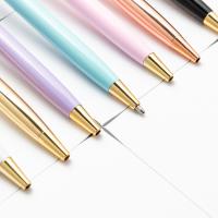 China Crystal Ball Point Pen 0.7MM Gel Pen Cute Design Stationery with 240M Writing Length for sale