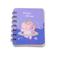China 30 Sheets Inner Pages Custom Printing Spiral Student Notebook with Cute Cartoon Design for sale