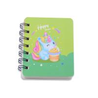 China 30 Sheets Inner Pages Custom Printing Spiral Student Notebook with Cute Cartoon Design for sale