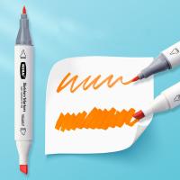 China 36 Color Kids Art Drawing Pen Double Brush Non-Toxic and Safe Oil Marker Easy to Wash for sale