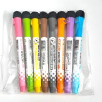 China Office and School Essential 8 Colors Set Dry Erase Markers with Magnetic Whiteboard for sale