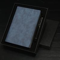 China Business Journal Custom A5 Planner PU Leather Notebook Set with Logo and Paper Cover for sale