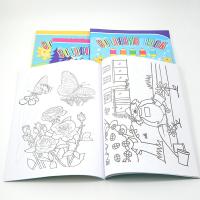 China 4 Colors Paperback Children Coloring Book Printing Customized Design with Paper Cover for sale