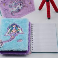 China No Adhesive School Stationary Student Diary with Cute Plush Cover and Custom Print LOGO for sale