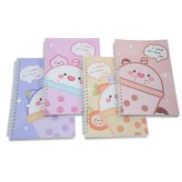 China Soft Cover Personalised Custom Blank Kraft Paper Grid Notebook with Logo for sale