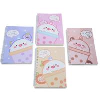 China Soft Cover Personalised Custom Blank Kraft Paper Grid Notebook with Logo for sale
