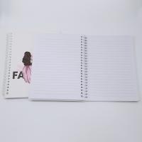 China Soft Cover Custom Spiral Notebook Journal 30 Sheets Custom Printing Logo Grid Design for sale