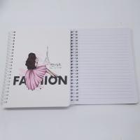 China Soft Cover Custom Spiral Notebook Journal 30 Sheets Custom Printing Logo Grid Design for sale