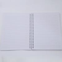 China Soft Cover Custom Spiral Notebook Journal 30 Sheets Custom Printing Logo Grid Design for sale