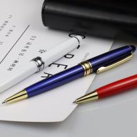 China Personalized Black and Gold Roller Gel Pen with Custom Laser Logo Writing Length 240M for sale