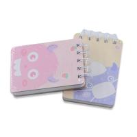 China Mini Notebook with Cute Cartoon Print Customized Elastic Kawaii Student Stationery for sale
