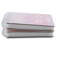 China Mini Notebook with Cute Cartoon Print Customized Elastic Kawaii Student Stationery for sale
