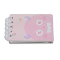 China Mini Notebook with Cute Cartoon Print Customized Elastic Kawaii Student Stationery for sale