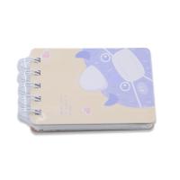 China Mini Notebook with Cute Cartoon Print Customized Elastic Kawaii Student Stationery for sale