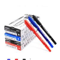 China Paper Box Packaging Double-Ended Marker Pen with 240M Writing Length and Permanent Ink for sale