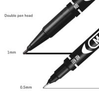 China Paper Box Packaging Double-Ended Marker Pen with 240M Writing Length and Permanent Ink for sale