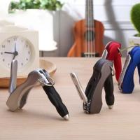 China Plastic Creative Folding Ballpoint Pen with Nail Clipper and Heat Sensitive Erasable Ink for sale