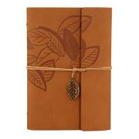 China Paper Cover Custom Hardcover PU Leather Perfect Binding Jornals with 80 Inner Sheets for sale