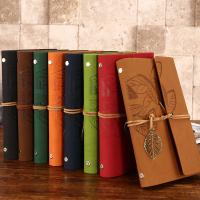 China Paper Cover Custom Hardcover PU Leather Perfect Binding Jornals with 80 Inner Sheets for sale