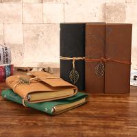 China Paper Cover Custom Hardcover PU Leather Perfect Binding Jornals with 80 Inner Sheets for sale