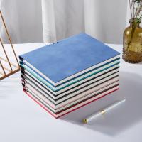 China Soft Cover Pu Leather Notebook with Elastic Pen Holder Customized Paper Notebook for sale