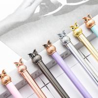 China 2022 Popular Custom Logo Owl Ballpoint Pen with Fast Shipping and Gel Pen Novelty for sale
