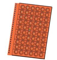 China Custom Travelers Silicone Spiral Diary Notebook with Pop It Game Cover and Magnetism for sale