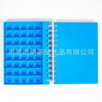 China Custom Travelers Silicone Spiral Diary Notebook with Pop It Game Cover and Magnetism for sale
