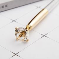 China 2.5g Ink Color Red Big Top Diamond Pen Multi Color Diamond Crystal Ballpoint Ball Pen For Wedding Gift for sale