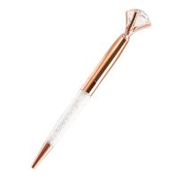 China 2.5g Ink Color Red Big Top Diamond Pen Multi Color Diamond Crystal Ballpoint Ball Pen For Wedding Gift for sale