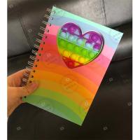 China School Office Accessories Hard Cover Spiral Notebook with Durable Silicone Cover for sale