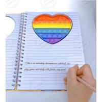 China School Office Accessories Hard Cover Spiral Notebook with Durable Silicone Cover for sale