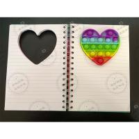 China School Office Accessories Hard Cover Spiral Notebook with Durable Silicone Cover for sale