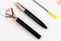 China Personalized Diamond Crystal Metal Ballpoint Pen for Gift 2.5g 0.35mm Writing Width for sale