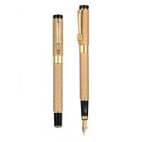 China 0.036 kg Iridium Ink Metal Frosted Pole Pen for Business Gift and Adult Calligraphy for sale