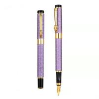 China 0.036 kg Iridium Ink Metal Frosted Pole Pen for Business Gift and Adult Calligraphy for sale