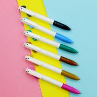 China Gel-Ink Cartoon Signature Rollerball Plastic Gel Pen 1.0mm for School and Office for sale