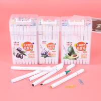 China Multi Colored Art Marker Set 12 18 24 36 48 Colors Highlighter Marker Pen Double Tips for sale