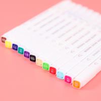 China Multi Colored Art Marker Set 12 18 24 36 48 Colors Highlighter Marker Pen Double Tips for sale