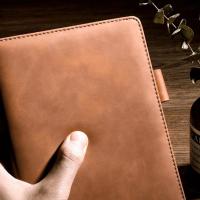 China Thickening A5 PU Leather Diary Notepad with Customized Hardcover Planner Journal Notebook for sale