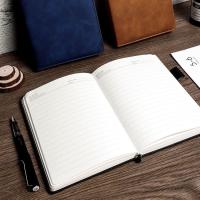 China Thickening A5 PU Leather Diary Notepad with Customized Hardcover Planner Journal Notebook for sale