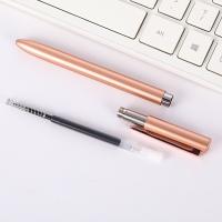 China NO Erasable Metal Black Neutral Gel Pen for Writing on Black Paper Frosted Design for sale