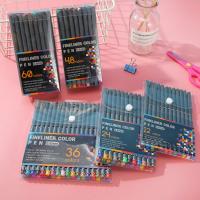 China Watercolor Art Marker Pen Set of 12 Fine Point Markers for Writing and Fineliner Art for sale
