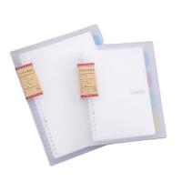 China Office and Student A5/B5 40 Sheets Plastic Cover Note Book with Transparent Cover for sale