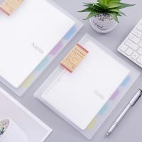 China Office and Student A5/B5 40 Sheets Plastic Cover Note Book with Transparent Cover for sale